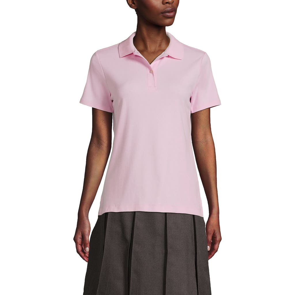 LANDS' END Feminine Fit Interlock Polo Shirt